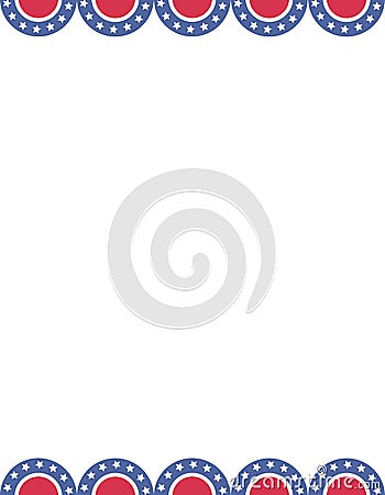 Patriotic border stock vector. Illustration of clipart - 8437504