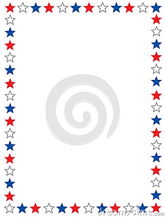 Patriotic Border Stock Image - Image: 5261841