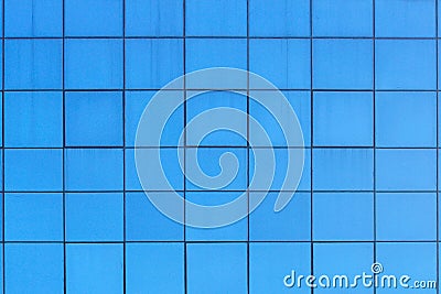 Pattern Of Blue Square Windows. Stock Images - Image: 35493614