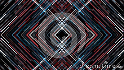 Pattern Of Lines With Interference On Black Background. Animation ...