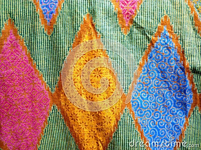Pattern Texture Of General Traditional Textile Stock Photo - Image ...