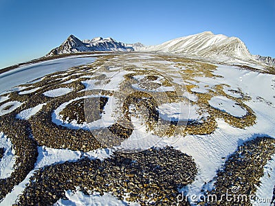 Patterned Ground - Spitsbergen, Arctic Royalty Free Stock Images ...