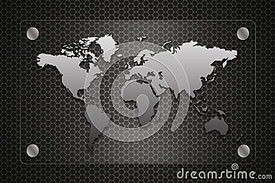 Patterned World Map Sign Board Royalty-Free Stock Image | CartoonDealer ...