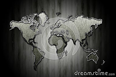 Patterned World Map Sign Board Stock Photography | CartoonDealer.com ...
