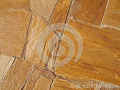 Gold Masonry Of Stone Slabs Background, Texture Royalty-Free Stock ...