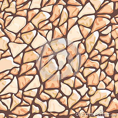 Paving Tile Floor Covering Pavement Slabs Brick Wall Stone Cartoon ...