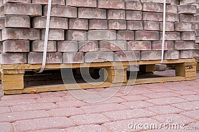 Paving Tiles On Pallet Royalty-Free Stock Photo | CartoonDealer.com ...