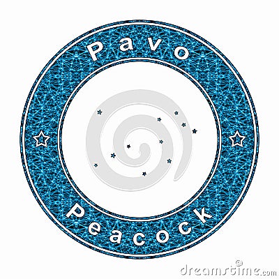 Pavo Star Constellation, Peacock Constellation Stock Photography ...