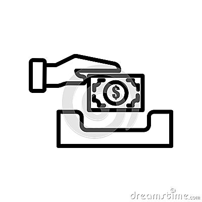 Paying Icon Vector Sign And Symbol Isolated On White Background ...