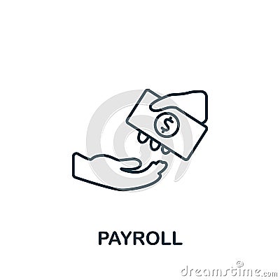 Payroll Icon. Monochrome Simple Accounting Icon For Templates, Web ...