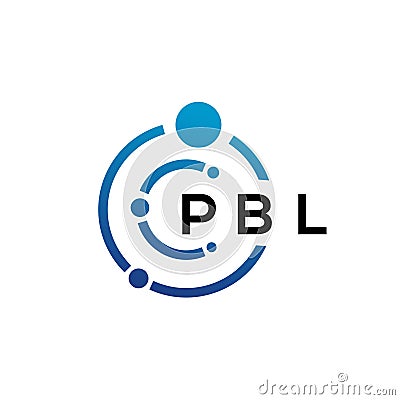 PBL Letter Technology Logo Design On White Background. PBL Creative ...
