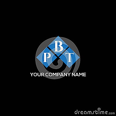 PBT Letter Logo Design On BLACK Background. PBT Creative Initials ...