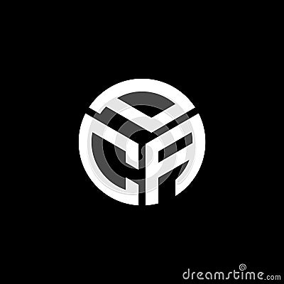 PCA Letter Logo Design On Black Background. PCA Creative Initials ...