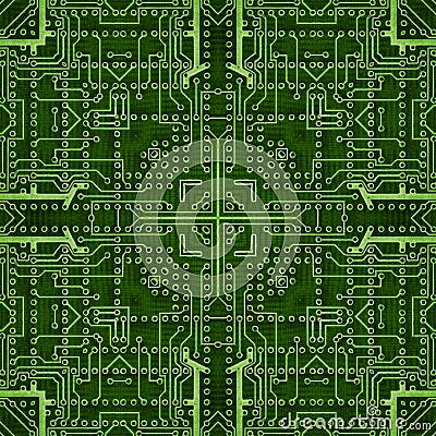 Pcb Printed Circuit Board Pattern. Motherboard Chipset Stock ...