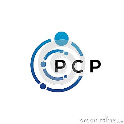PCP Letter Technology Logo Design On White Background. PCP Creative ...