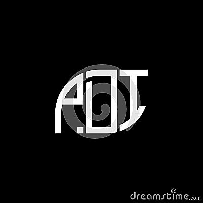 PDI Letter Logo Design On Black Background.PDI Creative Initials Letter ...