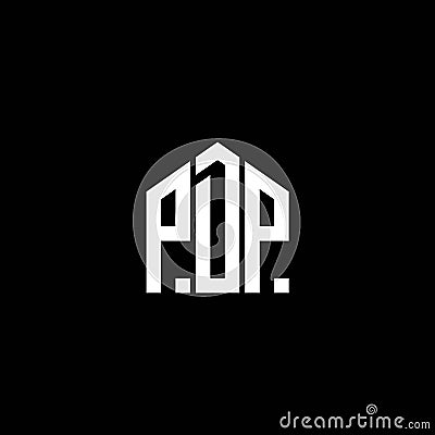 PDP Letter Logo Design On BLACK Background. PDP Creative Initials ...