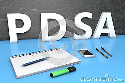 PDSA - Plan Do Study Act Royalty-Free Cartoon | CartoonDealer.com ...