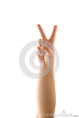 Peace Sign Hand Royalty Free Stock Photo - Image: 13751805