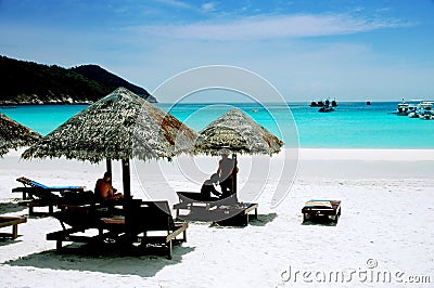 Peaceful Beach Scenery Stock Photo - Image: 201420