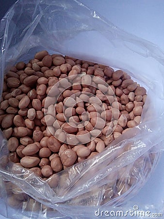 Peanuts In A Transparent Plastic Container Royalty-Free Stock ...