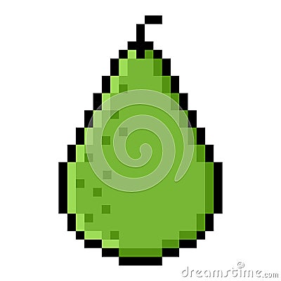 Pear Pixel Art Stock Image | CartoonDealer.com #106402867