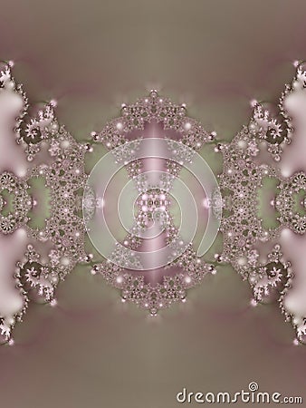 Pearls Lace Fractal Jewelry Stock Image - Image: 2061611