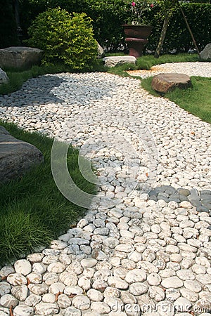 Pebble Stone Path Royalty Free Stock Photos - Image: 4726088