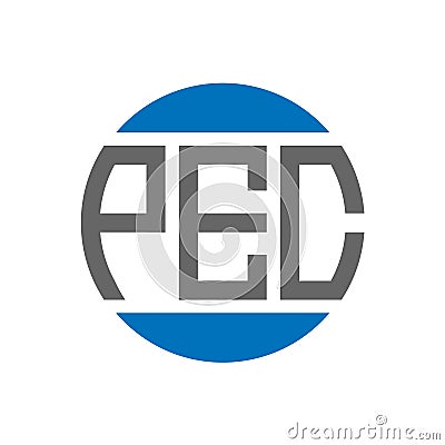 PEC Letter Logo Design On White Background. PEC Creative Initials ...