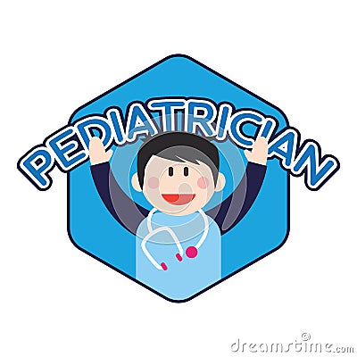 Pediatrician Logo For Doctor Or Clinic, Vector Illustration ...