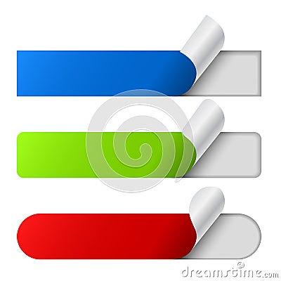 Peeling Color Labels Cartoon Vector | CartoonDealer.com #36157001