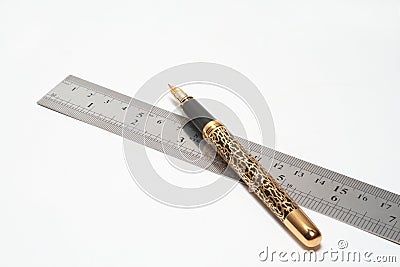 Pen And Ruler Royalty-Free Stock Image | CartoonDealer.com #11711152