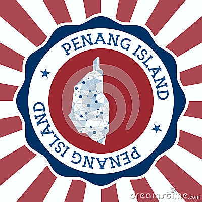 Penang Island Badge. Cartoon Vector | CartoonDealer.com #220200505