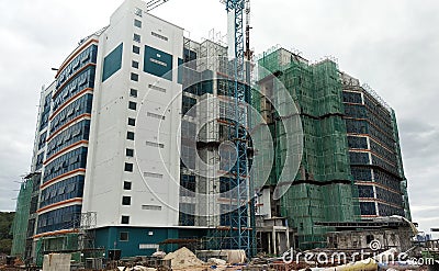 Structural Work Is Underway At The Construction Site. Work Is Carried ...