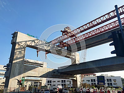 Structural Work Is Underway At The Construction Site. Work Is Carried ...
