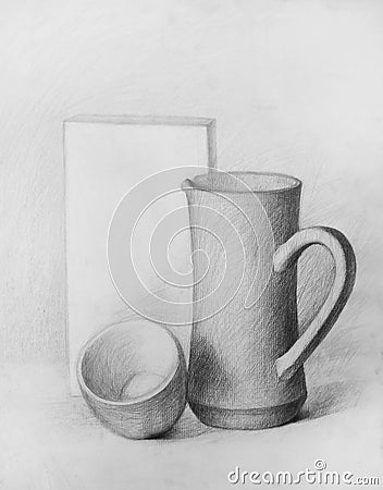 Pencil Drawing (Composition) Stock Illustration - Image: 50384922