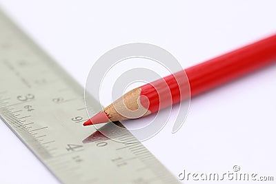 A Pencil With Scale Stock Photo | CartoonDealer.com #21243324