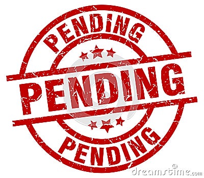 Pending Stamp Cartoon Vector | CartoonDealer.com #122429529