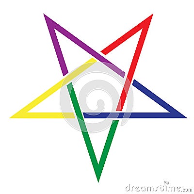 Pentacle Ancient Symbol Vector Illustration | CartoonDealer.com #165849416