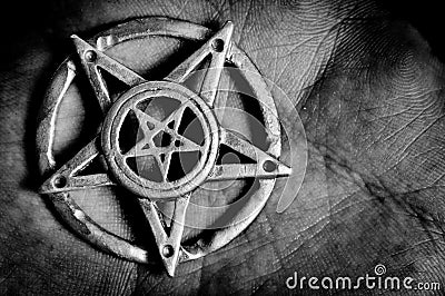 Pentagram In Hand Royalty Free Stock Photos - Image: 20081448