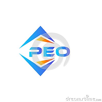 PEO Abstract Technology Logo Design On White Background. PEO Creative ...