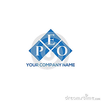 PEO Letter Logo Design On BLACK Background. PEO Creative Initials ...