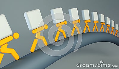 People Carrying The Loads Royalty Free Stock Photography - Image: 2594967