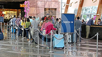 People Checking-in Editorial Image - Image: 54366995