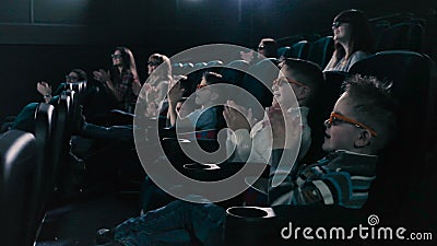 People are Clapping Hands in the Cinema Stock Video - Video of happy ...