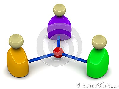 People Connect Royalty Free Stock Image - Image: 26553386