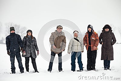 People Enjoying Winter And Snow Stock Images - Image: 33761214