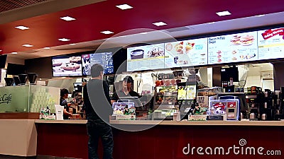 People Ordering Food at Mcdonalds Check Out Counter Stock Footage ...