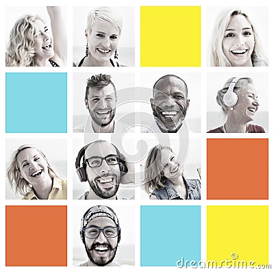 People Set of Faces Diversity Human Face Concept Stock Photo - Image of ...