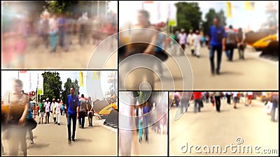 People Walking in the Cities Time Lapse Stock Video Footage - Video of ...